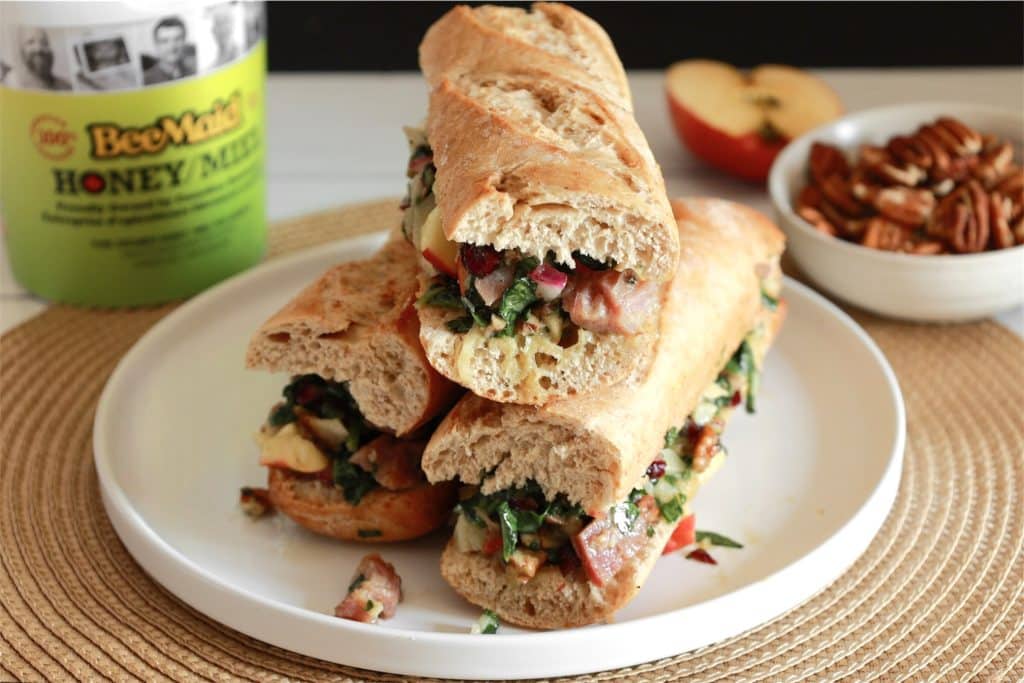 Fall Harvest Chopped Salad Sandwich - BeeMaid